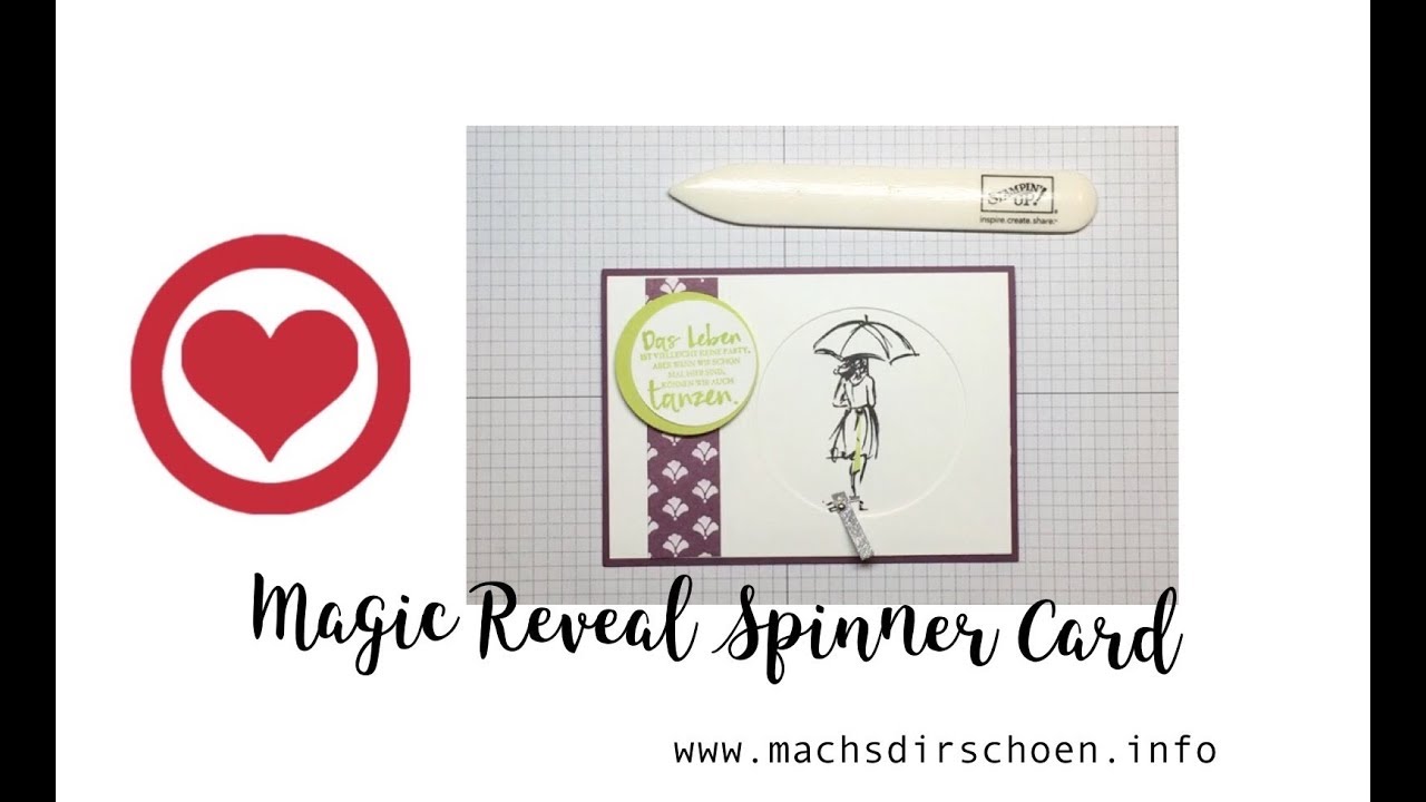 Kartentechniken #1: Magic Reveal Spinner Card - YouTube