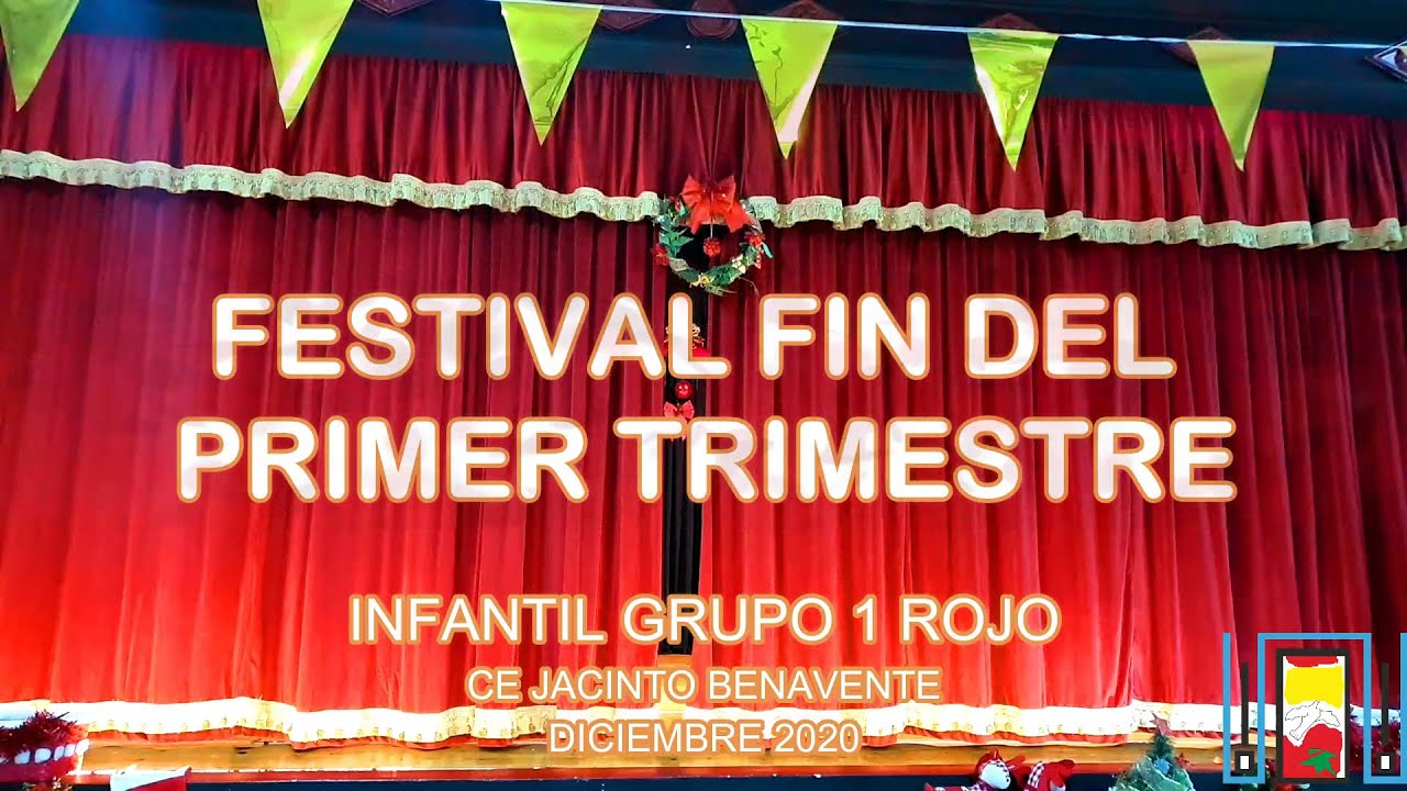 FESTIVAL FIN DEL PRIMER TRIMESTRE INFANTIL GRUPO 1 (ROJO) - YouTube