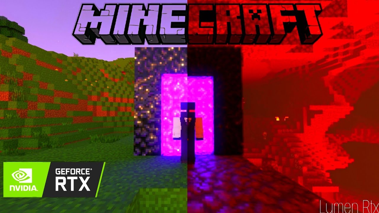 REALISTIC Minecraft in two Dimensions!! (Minecraft bedrock Rtx) - YouTube