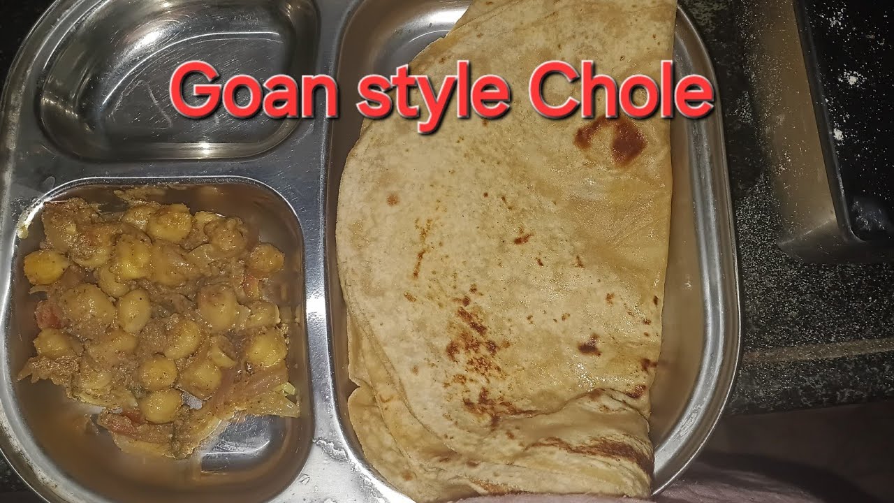 Goan style chole / kabuli chana bhaji - YouTube