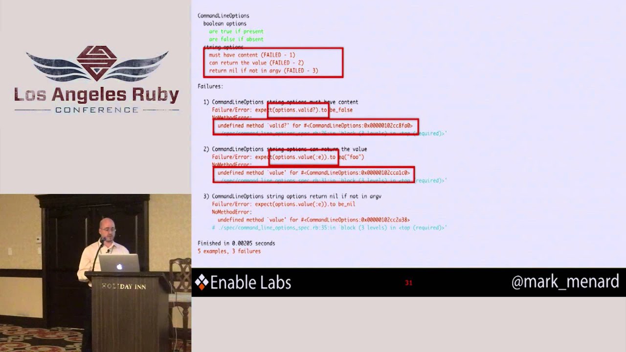 LA Ruby Conf 2014 - Write Small Things by Mark Menard - YouTube