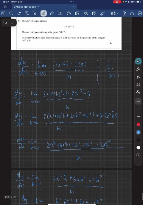 Day 62 AS Level Maths Differentiation First Principles - YouTube