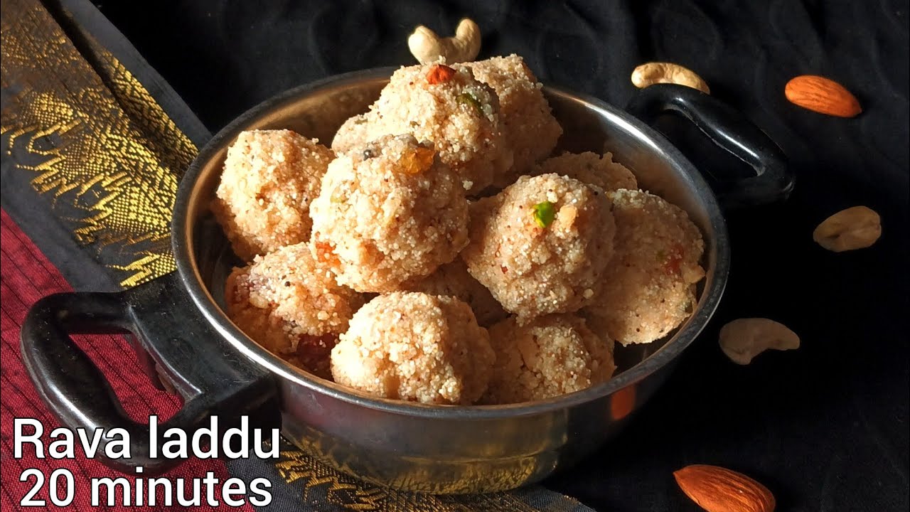 Rava laddu recipe || sooji ke laddu || semolina laddu || how to make ...