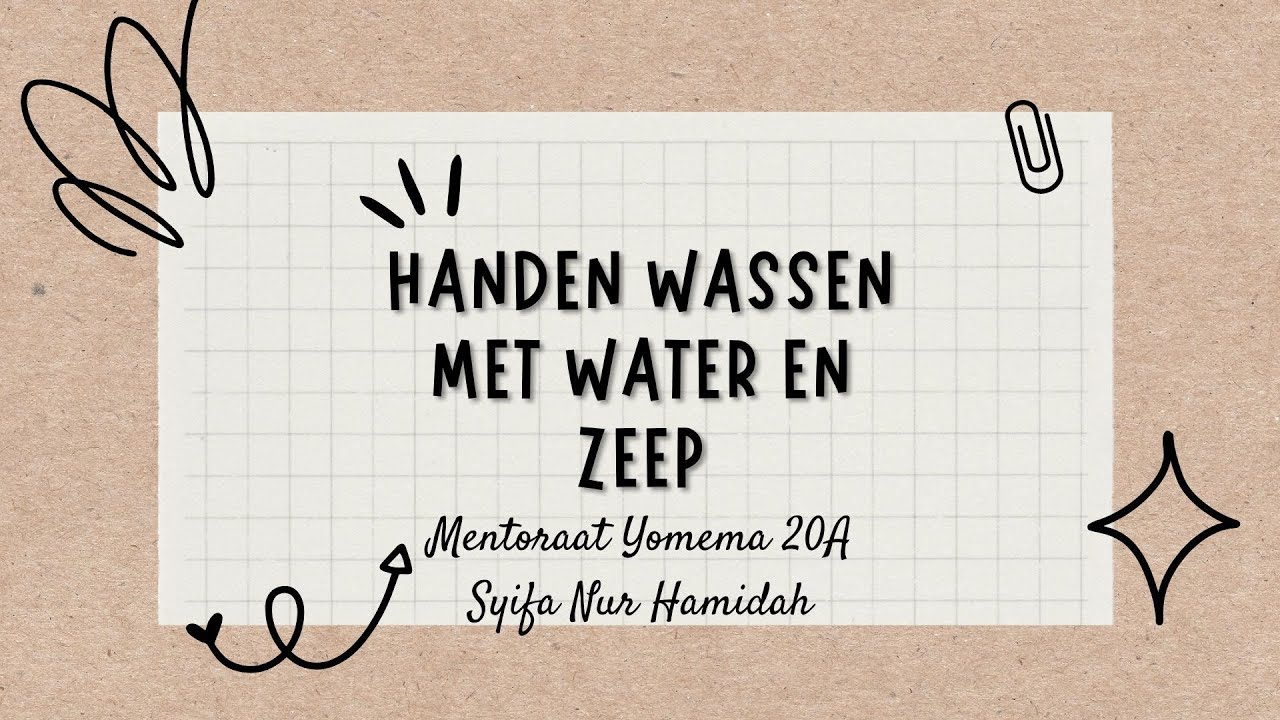 Handen wassen met water en zeep - Yomema 20A - YouTube
