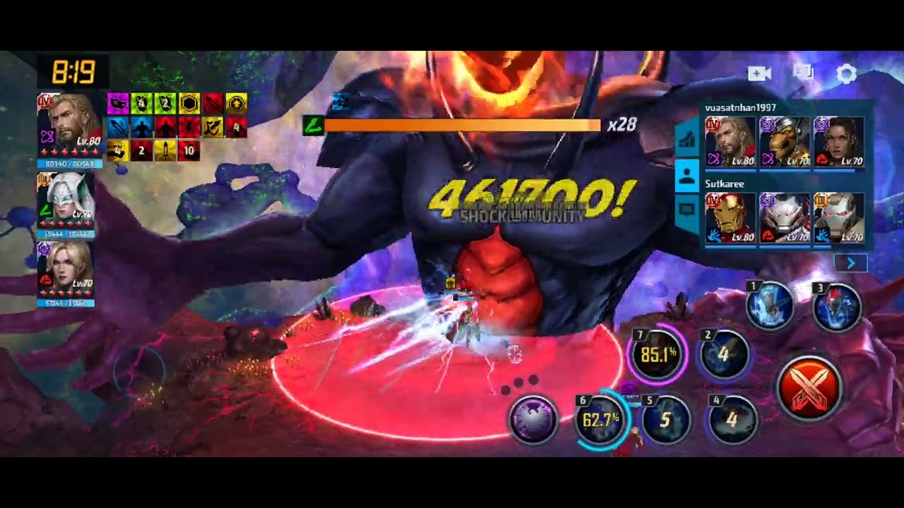Thor vs speed Dormammu [Marvel Future Fight] - YouTube