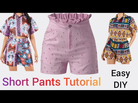 HOW TO MAKE A SHORT PANT PATTERN | Female Short Pant - YouTube
