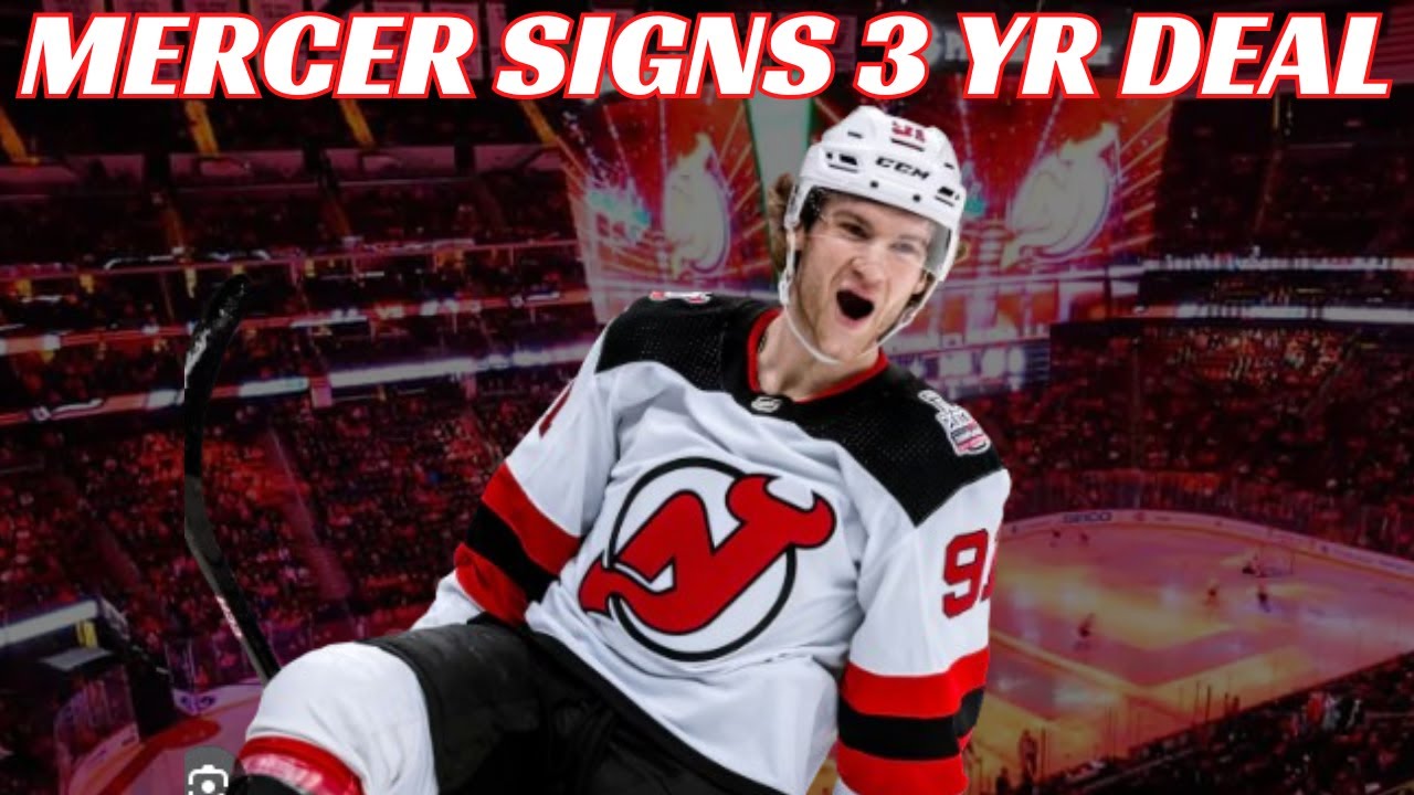 Breaking News: NJ Devils Sign Dawson Mercer to 3 year Deal - YouTube