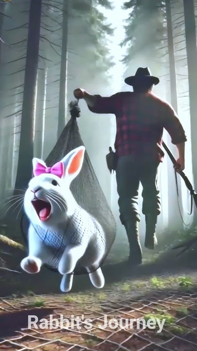 Rabbit Kidnapped 🐇 #RabbitRescue #CuteAnimals #AnimalRescue #Short # ...