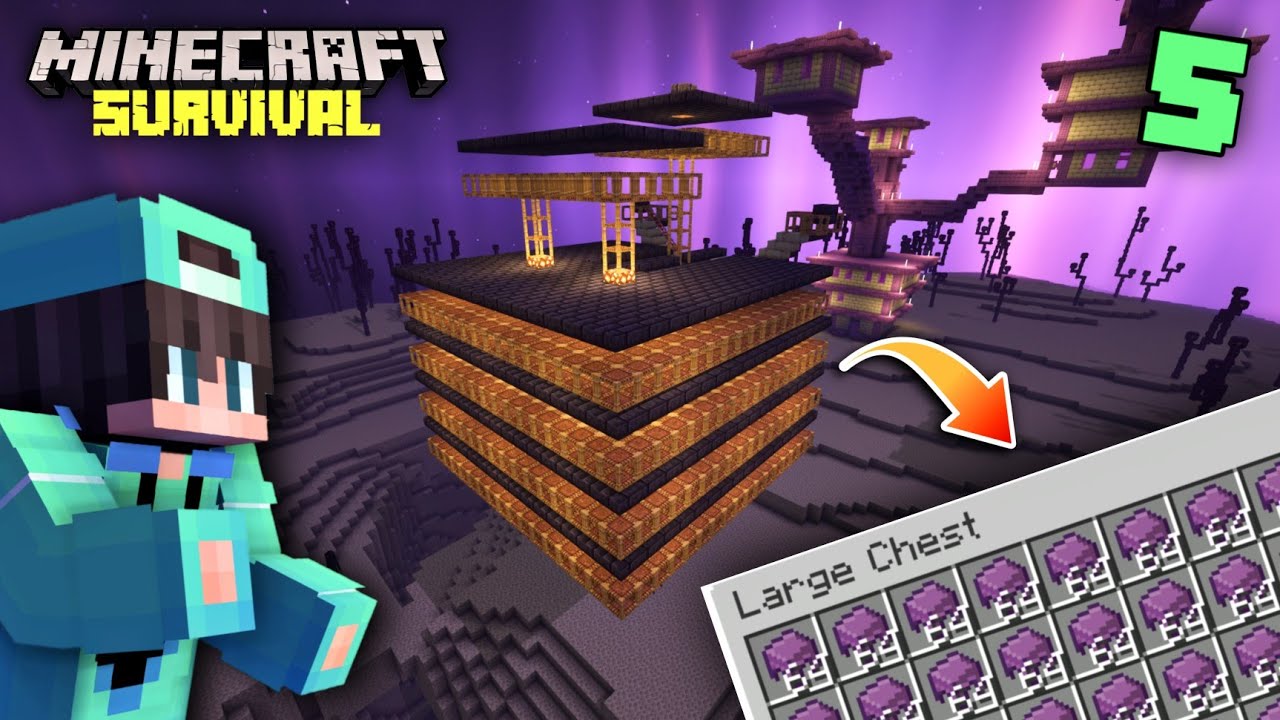 I Built An Amazing Shulker Farm In Survival Minecraft... - YouTube