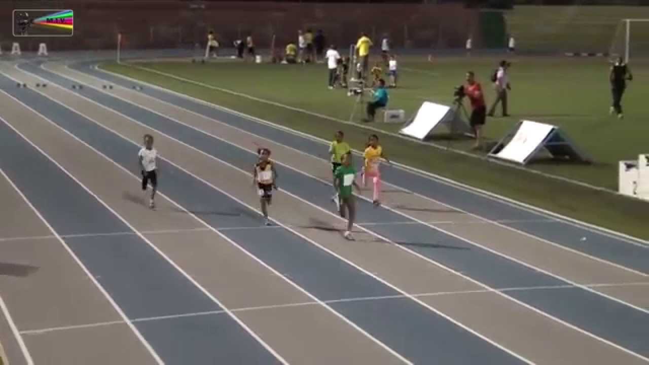 Athletics Curacao National Championship Sprint 60m Girls U-9 20 06 2014 ...