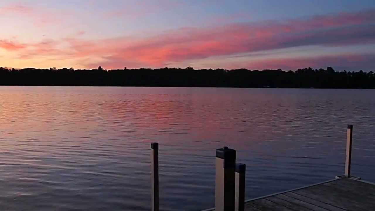 Sunrise at Bay Lake - YouTube