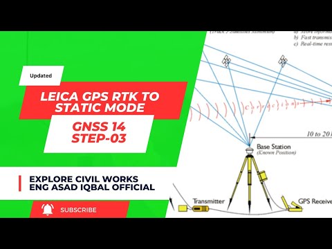 GPS Surveying|How To Change RTK To STATIC Mode|How To Produce ...