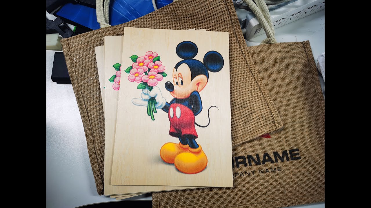 How to print on Wood Board by Color Digital Printer - YouTube