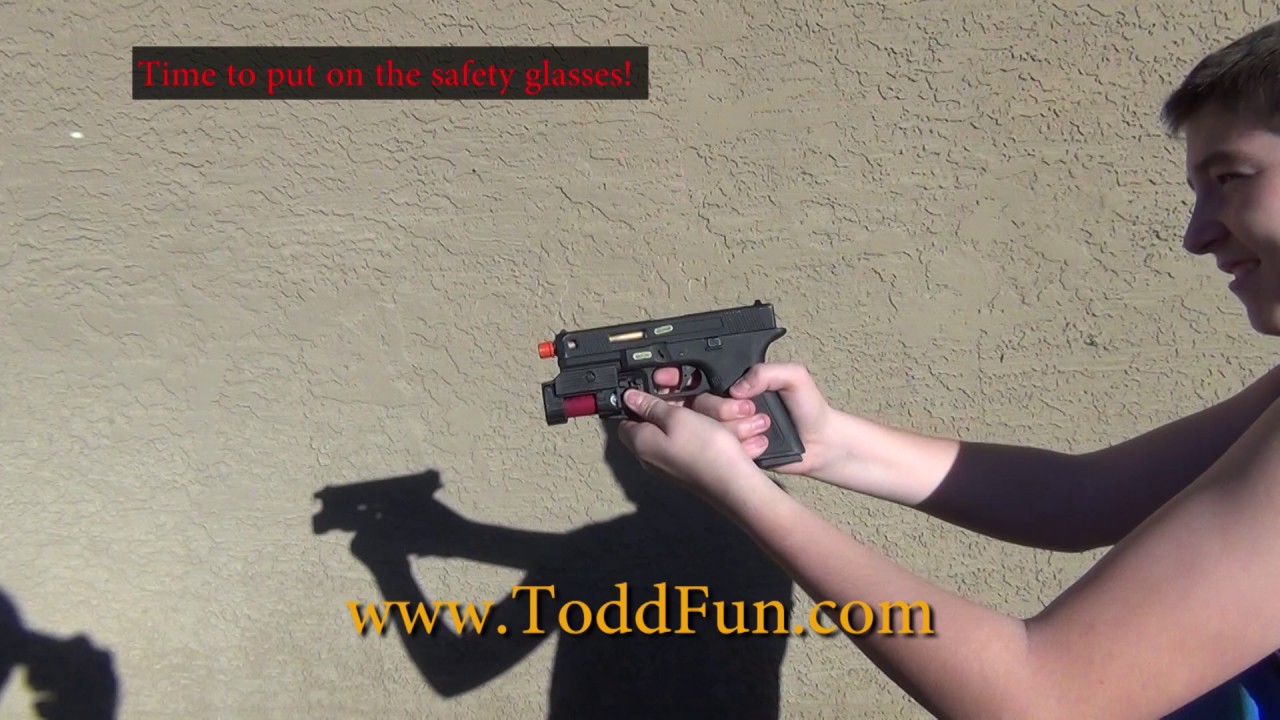 Test Fire an Airsoft Shotgun Shell Launcher - YouTube