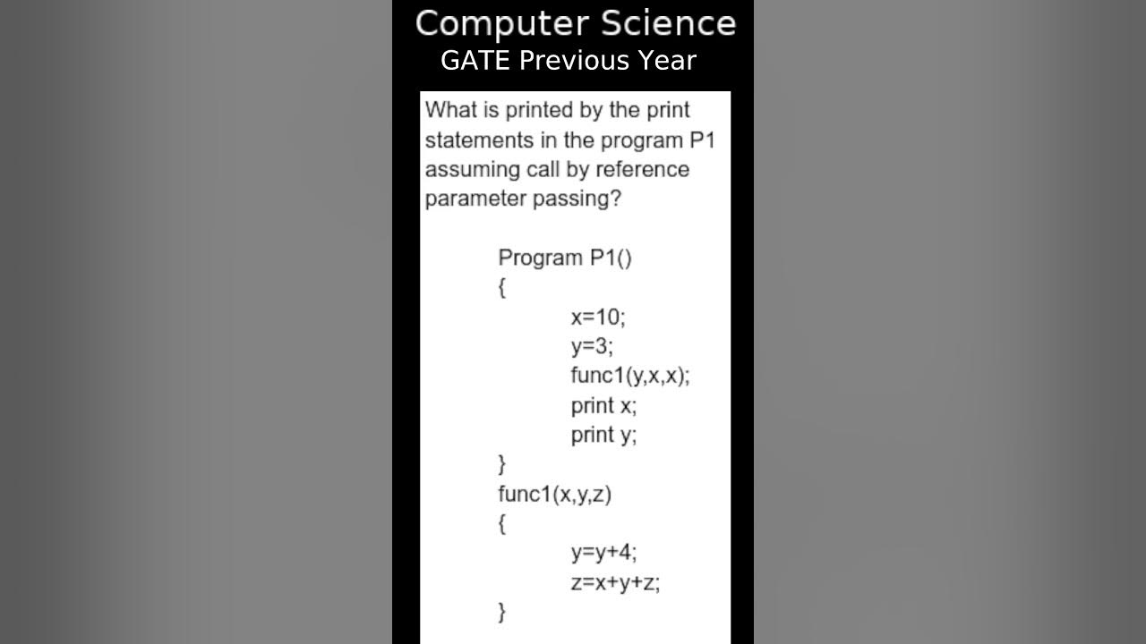 CS/IT GATE OUTPUT Questions 5 🔥🔥👨‍🎓 #coding #computerknowledge #shorts #youtubeshorts - YouTube