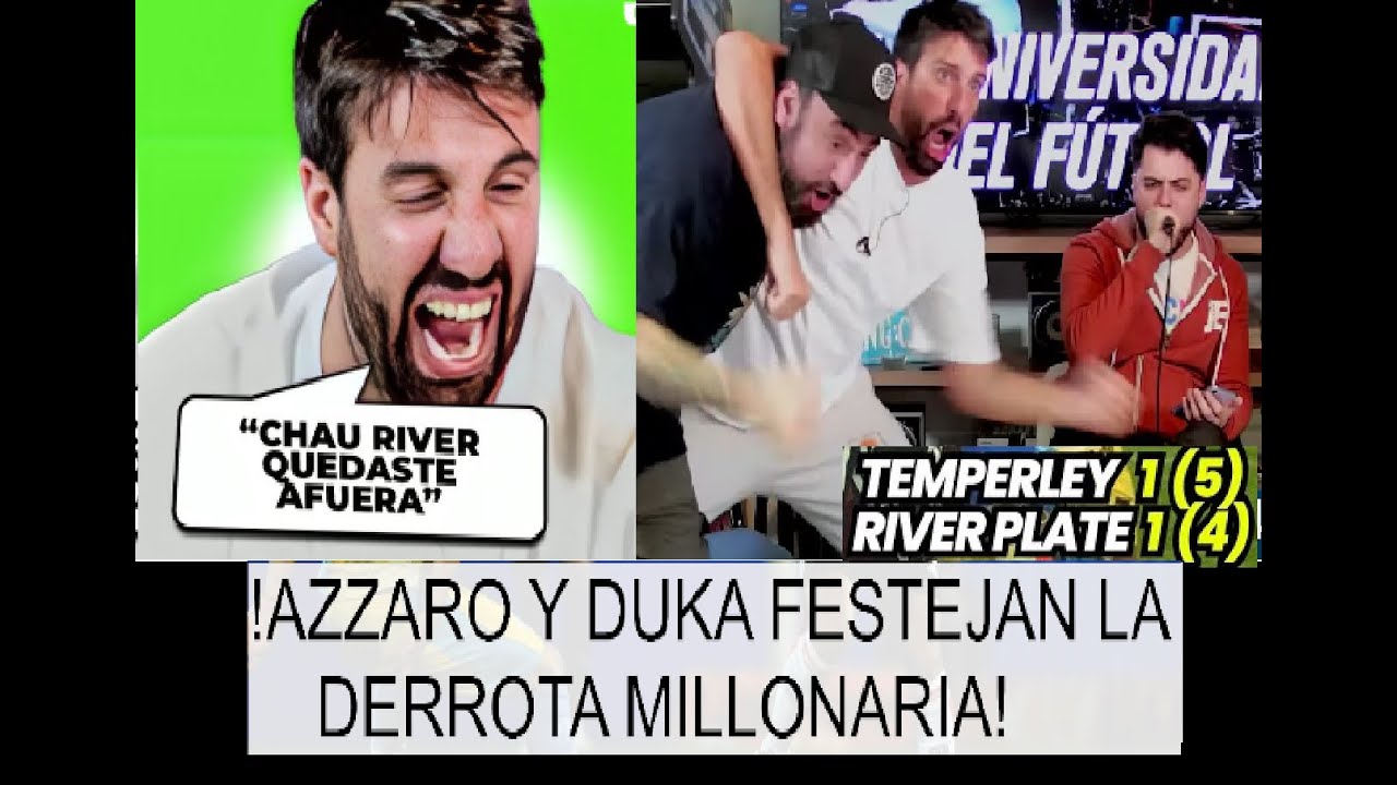 AZZARO Y PRESI DUKA festejan con EUFORIA la ELIMINACION de RIVER en El ...