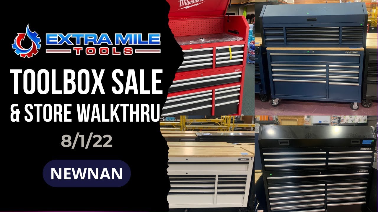 10% OFF ALL TOOLBOXES! Milwaukee, Husky & More + Inventory Walk Thru ...