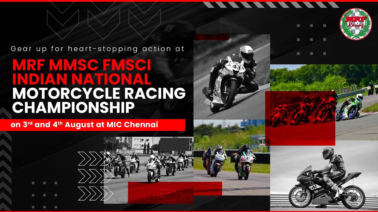 MRF MMSC fmsci Indian National Motorcycle Racing Championship - YouTube