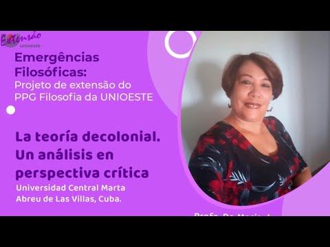 La teoría decolonial. Un análisis en perspectiva crítica - YouTube