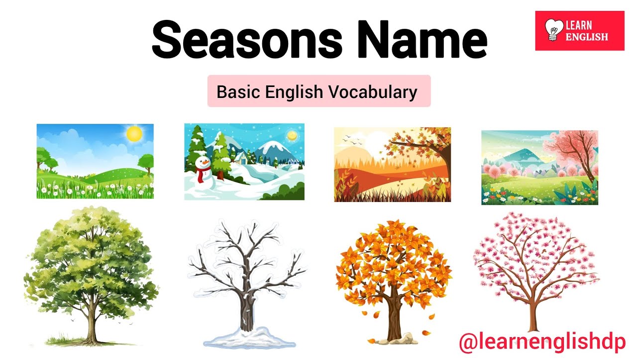 Seasons name | learn seasons names in english |Types of #seasons # ...
