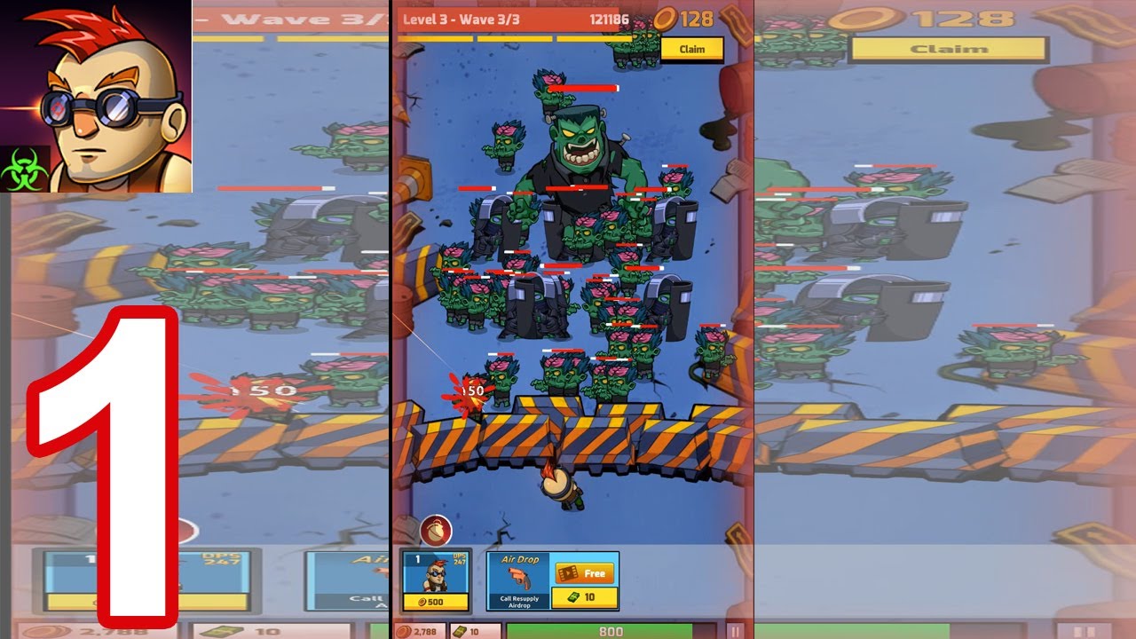 Zombie Idle Defense Gameplay Walkthrough Part 1 Level 1-6 (Android, ios ...