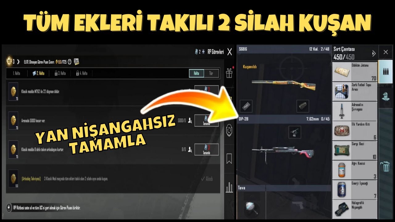 3 KLASİK MAÇTA TÜM EKLERİ TAKILI OLAN 2 SİLAHI AYNI ANDA KUŞAN RP ...