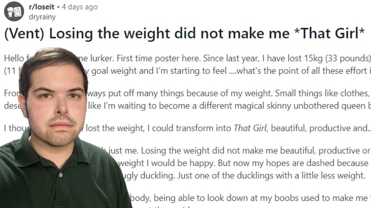 Mindset is INCREDIBLY Important in Sustainable Weight Loss r/loseit ...