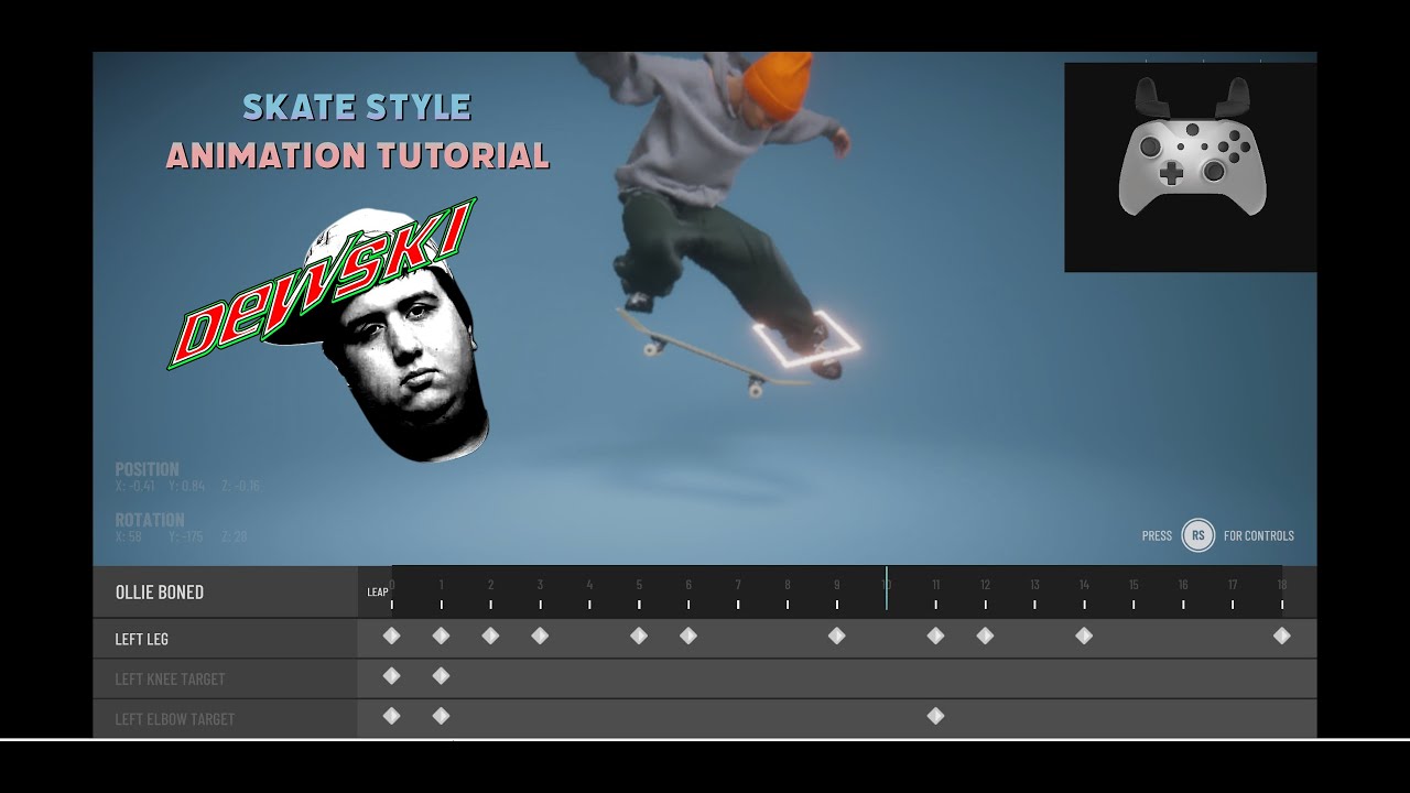 Skate Style Animation Editor Tutorial - YouTube