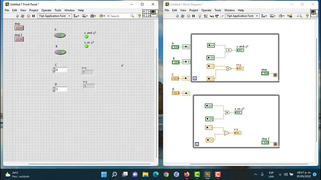 Variables locales y globales en LabVIEW - YouTube