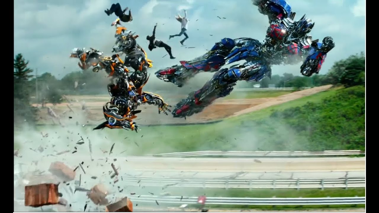 Transformers 4 Age Of Extinction Slow Mo Chase Scene Hd Youtube
