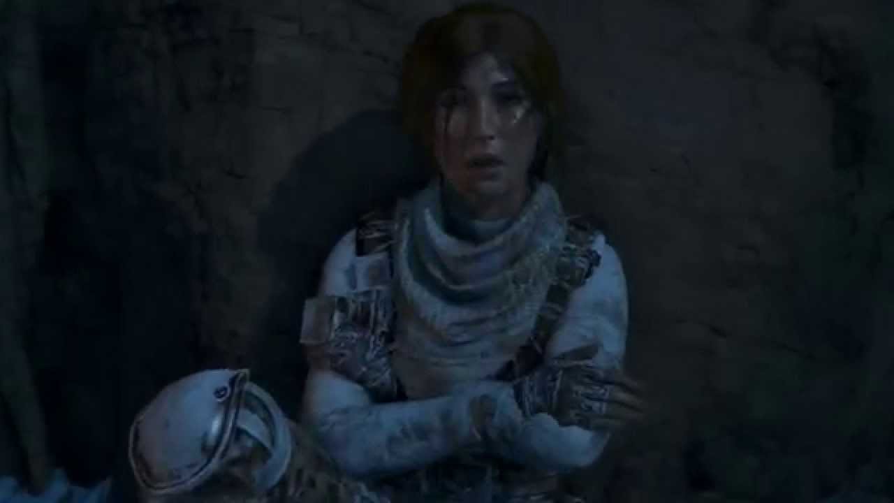 Rise of The Tomb Raider - Lara at Richard Croft's Gravestone (Jonah ...