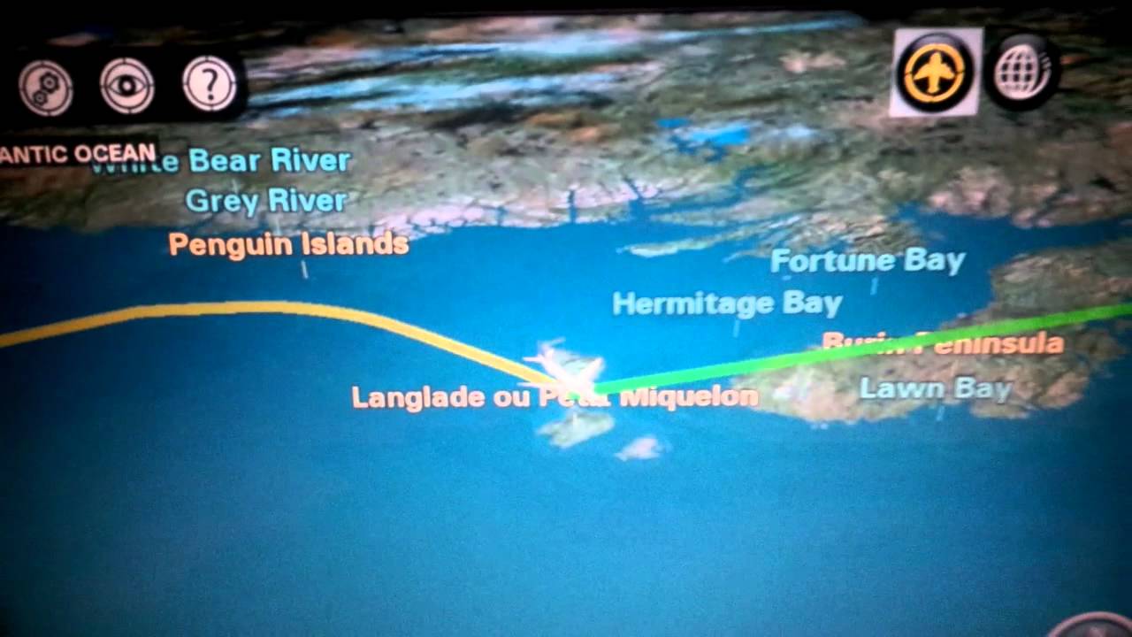 In Flight GPS map to Saudi Arabia - YouTube