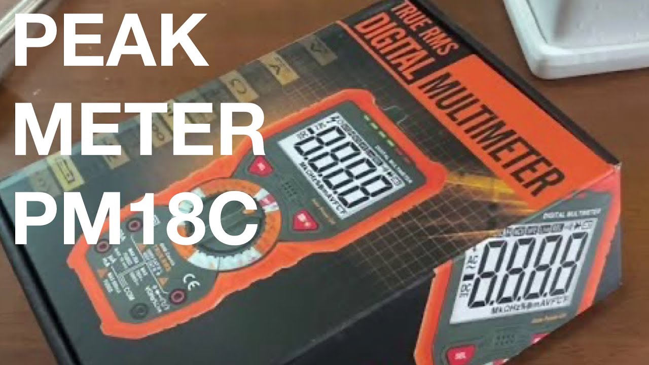 PEAK METER PM18C Digital Multimeter มิเตอร์วัดไฟ - YouTube