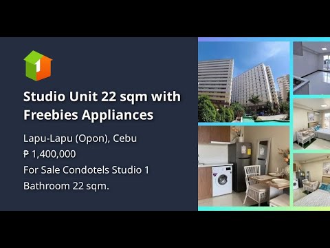Studio Unit 22 sqm with Freebies Appliances - YouTube