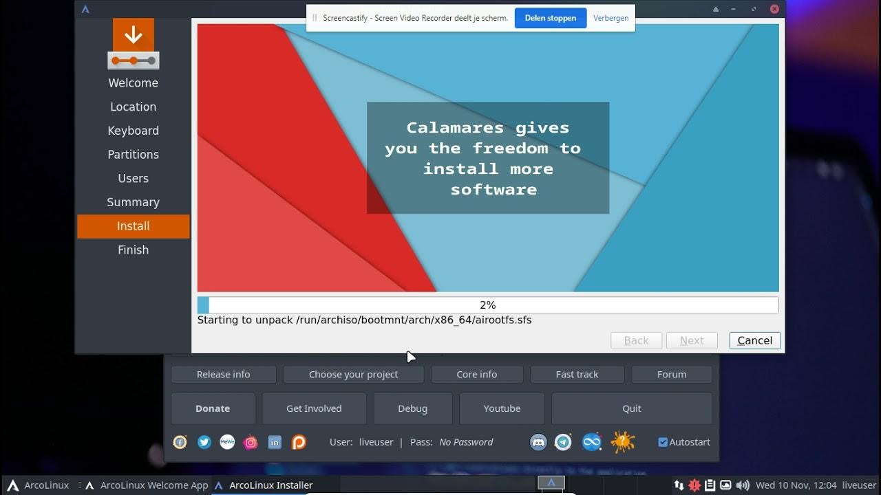 ArcoLinux : 2334 - W10 -VB - UEFI - ArcoLinuxS-Lts - Change look - Add Leftwm - Stay in control ...
