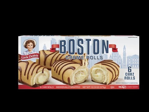 Little Debbie Boston Cream Rolls Review - YouTube