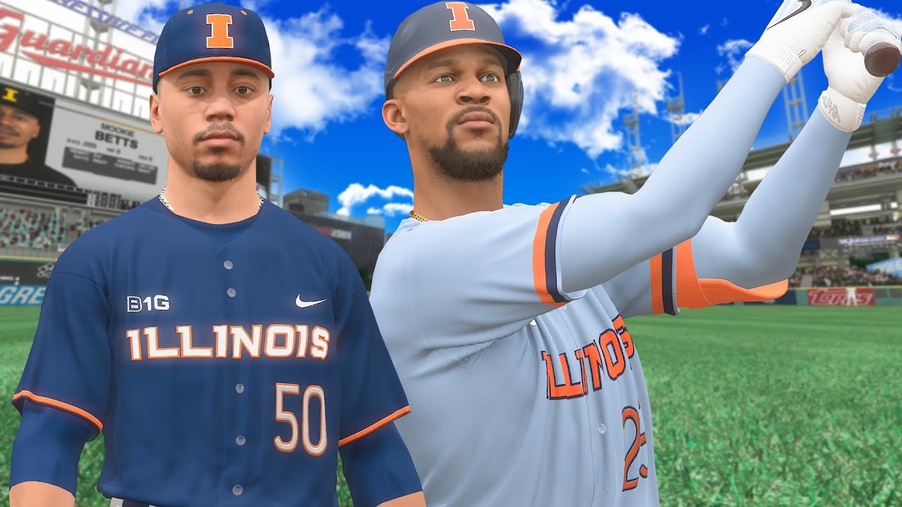 ILLINOIS FIGHTING ILLINI JERSEYS IN MLB The Show 24 | Illinois Fighting ...