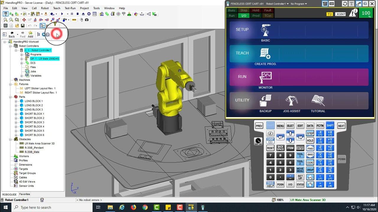 Module 2 Robot Simulation using RoboGuide from Fanuc - YouTube