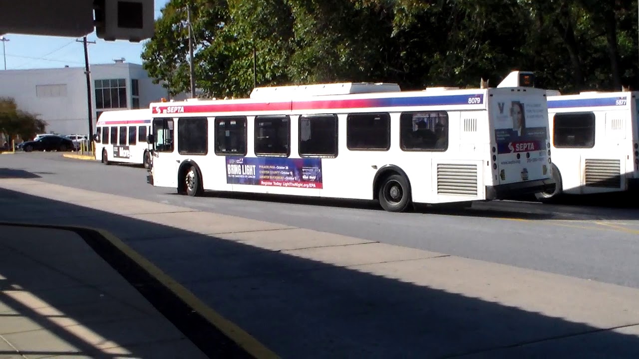 SEPTA BUS: NEW FLYER D40LF 8079 ON ROUTE: 65 - YouTube