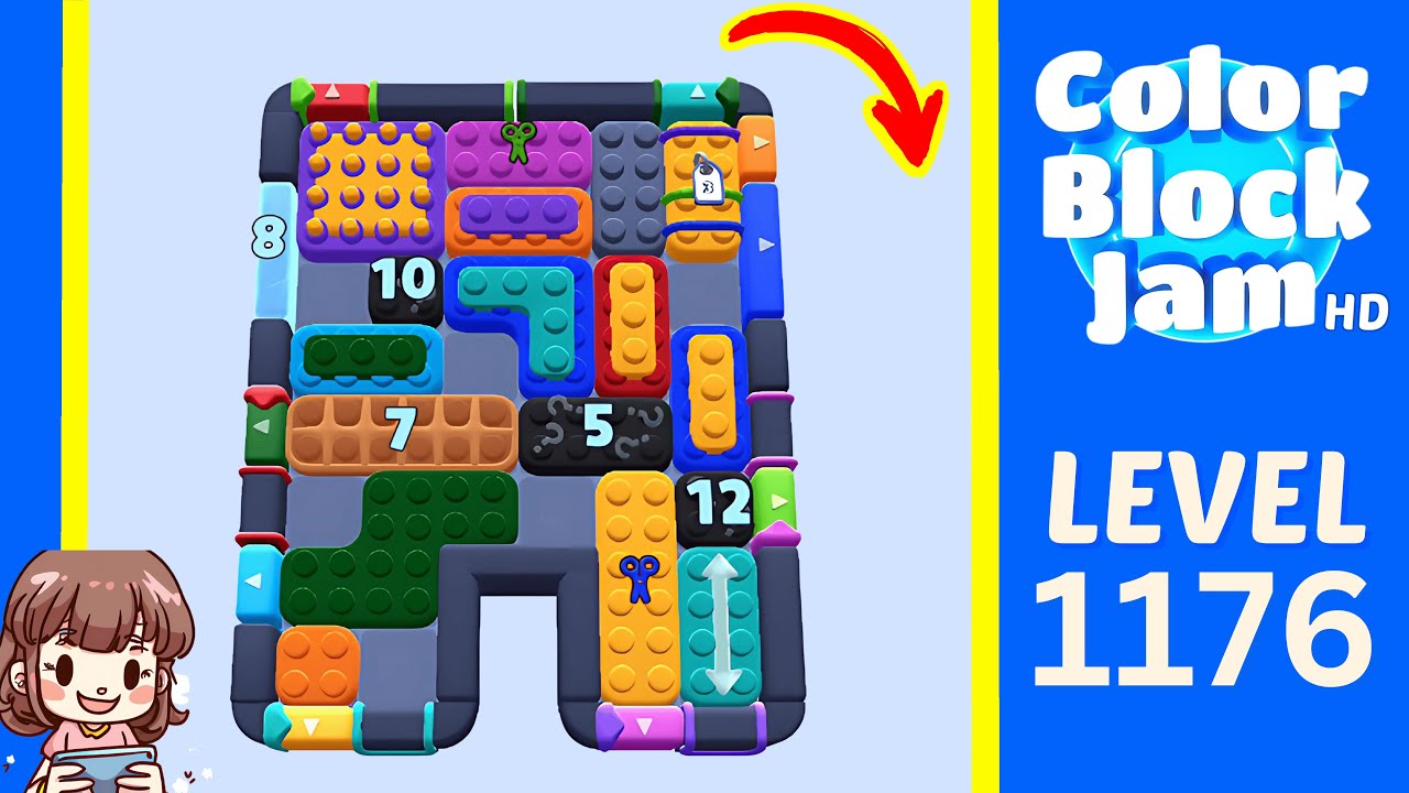 Color Block Jam Level 1176 Solution Walkthrough - YouTube