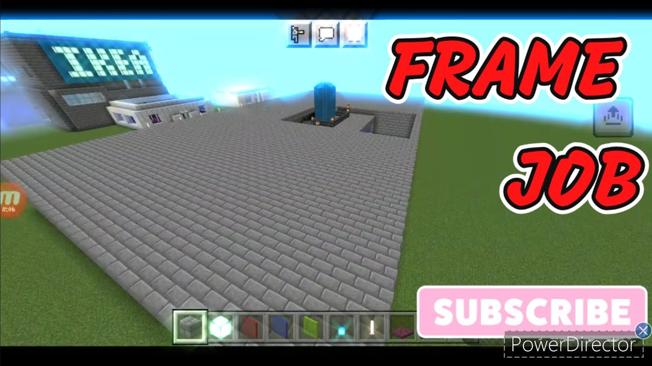 minecraft frame job first floor full time lapse - YouTube
