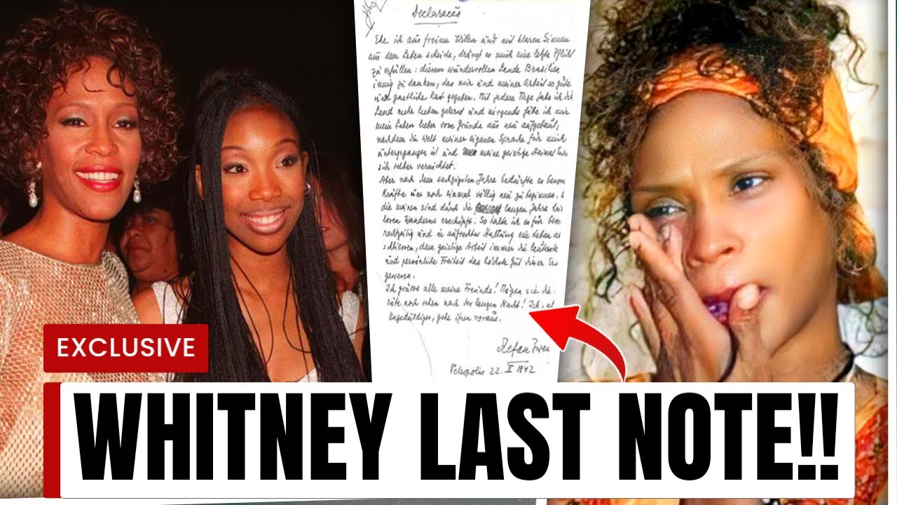 Whitney Houston WARNED Brandy: What Was In The Note She Passed? - YouTube