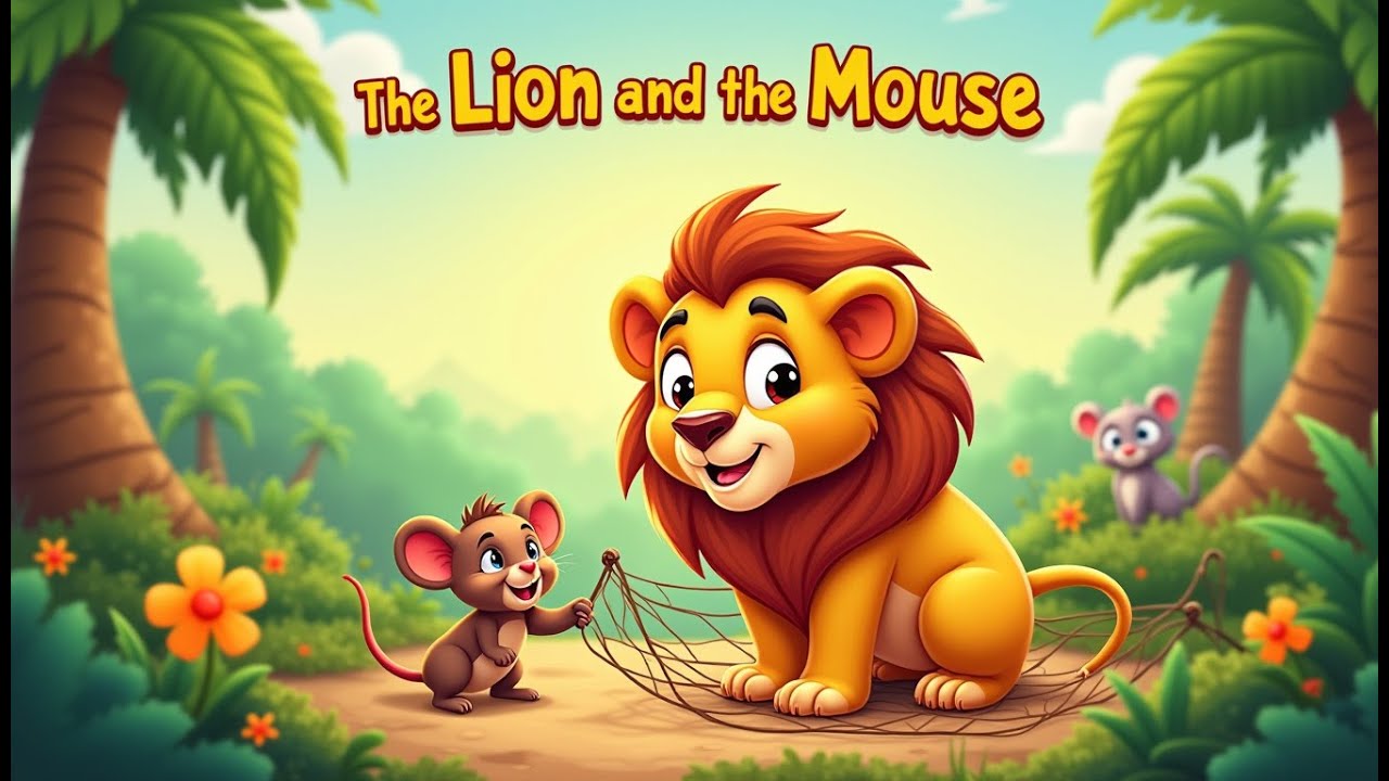 The Lion and the mouse|Learning Story|Kindness|Tale of Friendship|Be ...