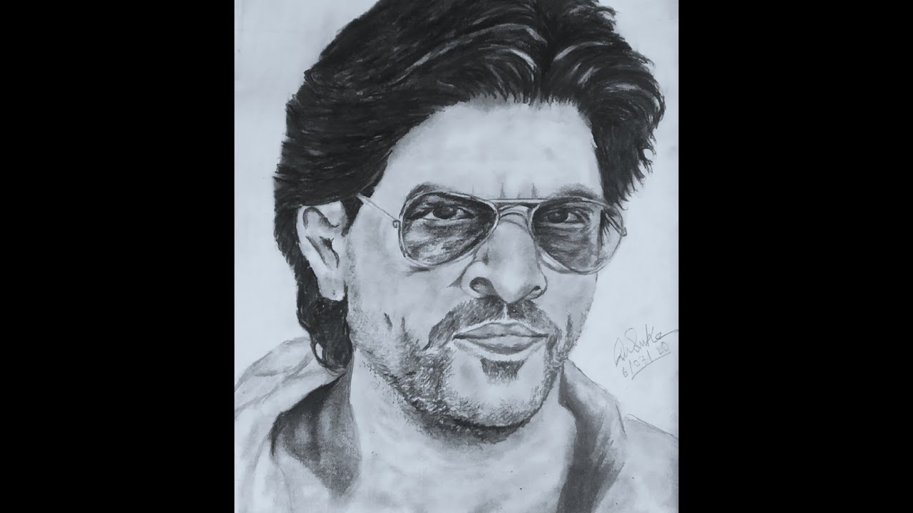 Shahrukh khan realistic drawing || pencils sketch || shahrukh khan ...