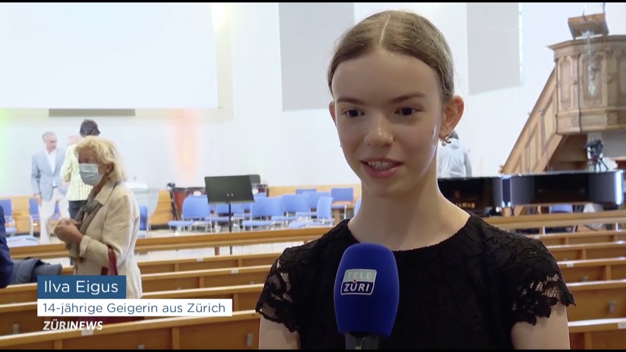 TeleZüri | 14-Jährige Ilva Eigus begeistert an Konzert in Herrliberg ...
