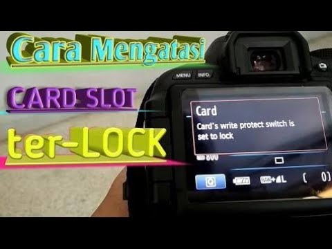 cara mengatasi card's write protect switch is set to lock/ memori ...