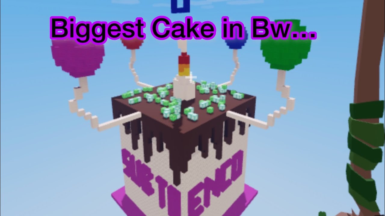 I built the biggest cake in Roblox Bedwars for my birthday.. - YouTube