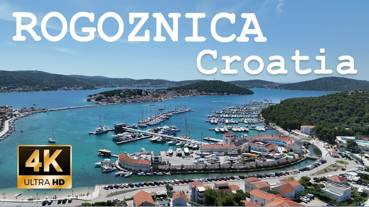 Rogoznica Croatia 4K 🇭🇷 Discovering Rogoznica, Croatia from a bird's ...