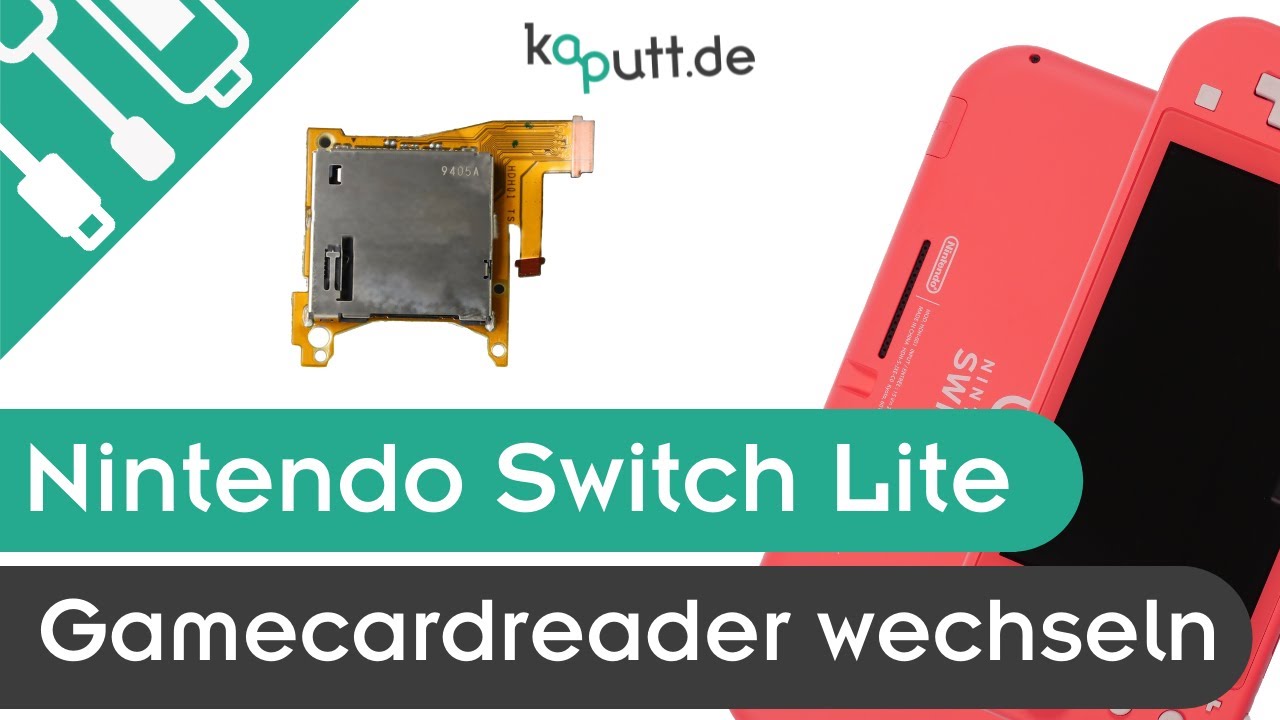 Nintendo Switch Lite Gamecard Reader wechseln | kaputt.de - YouTube