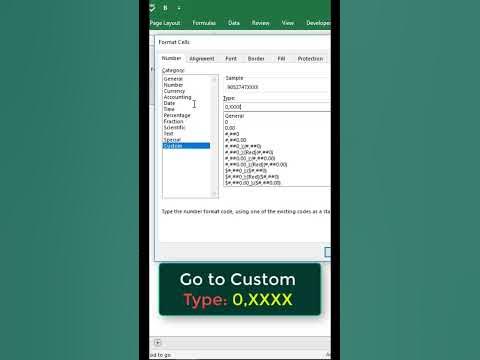 Hide Last Digits in Phone Number | MS Excel Telugu Tutorial - YouTube
